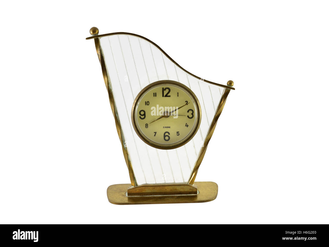 Vintage harp clock Stock Photo - Alamy
