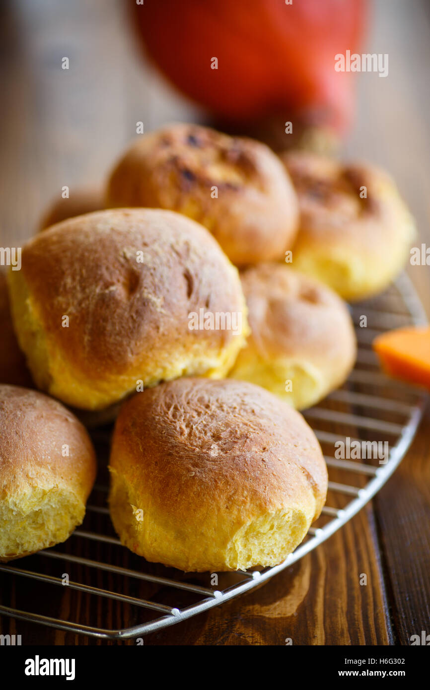 Pumpkin sweet buns Stock Photo - Alamy