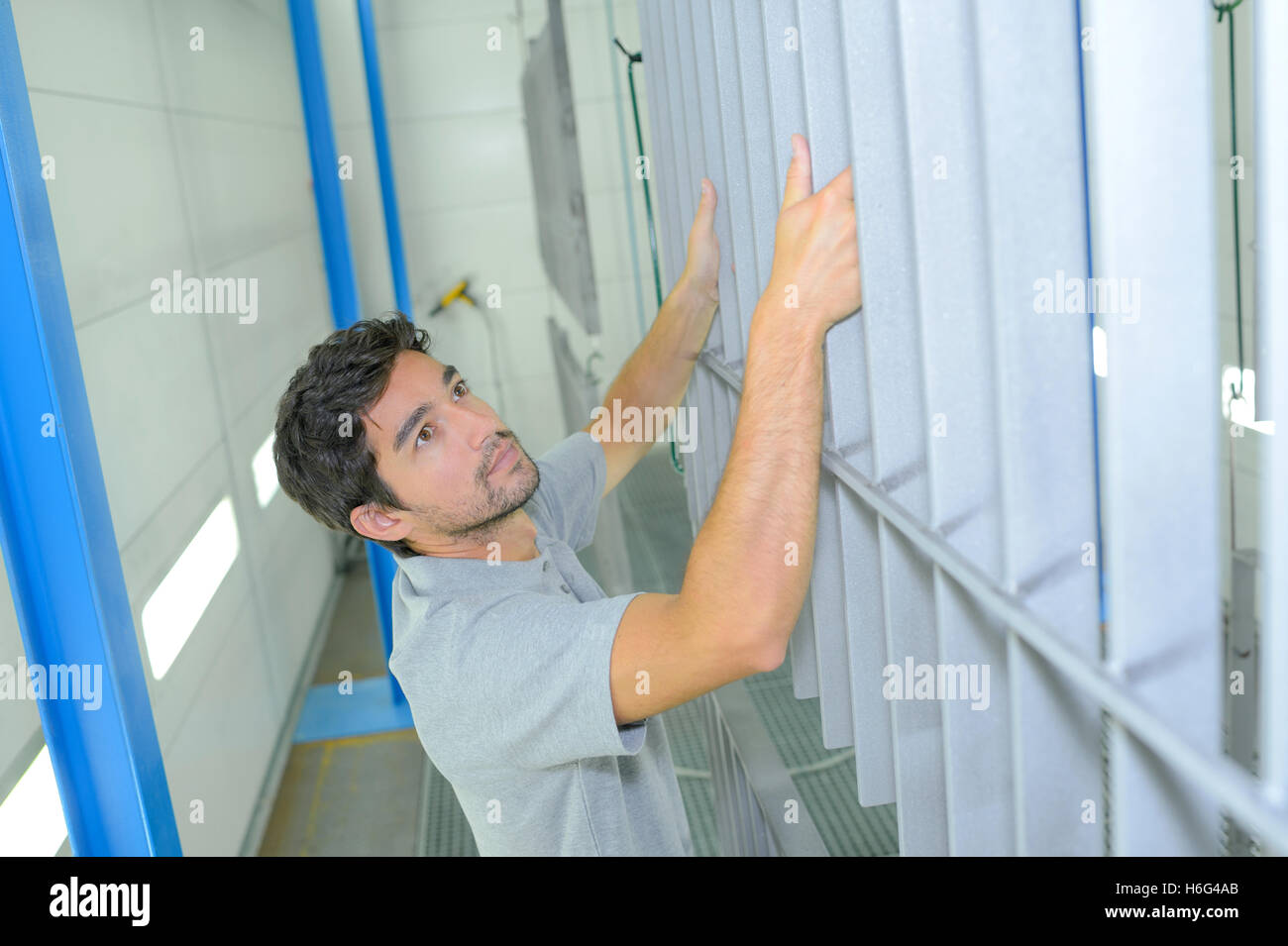 structural fitter at work Stock Photo - Alamy