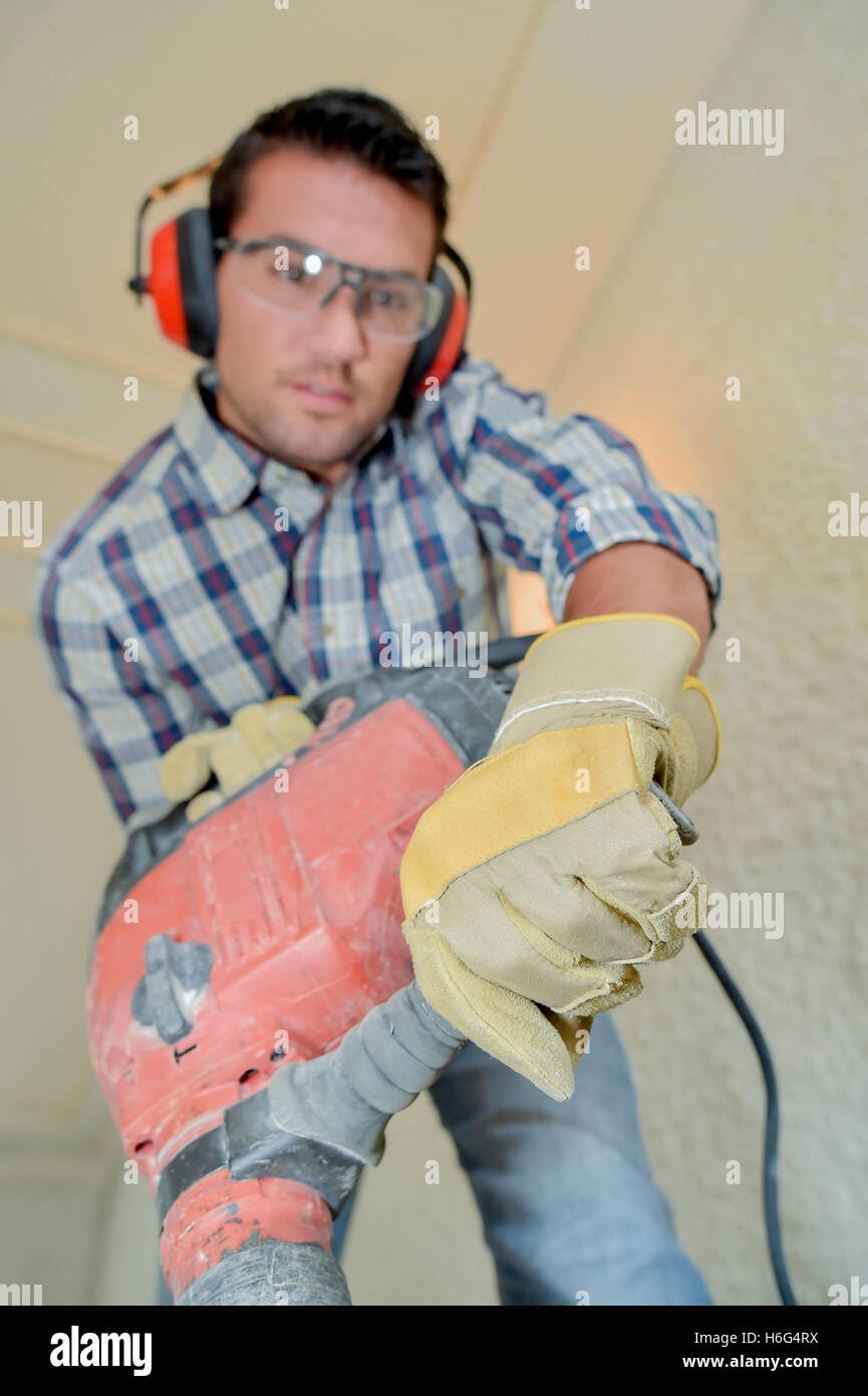 Pneumatic breaker tool hi-res stock photography and images - Alamy