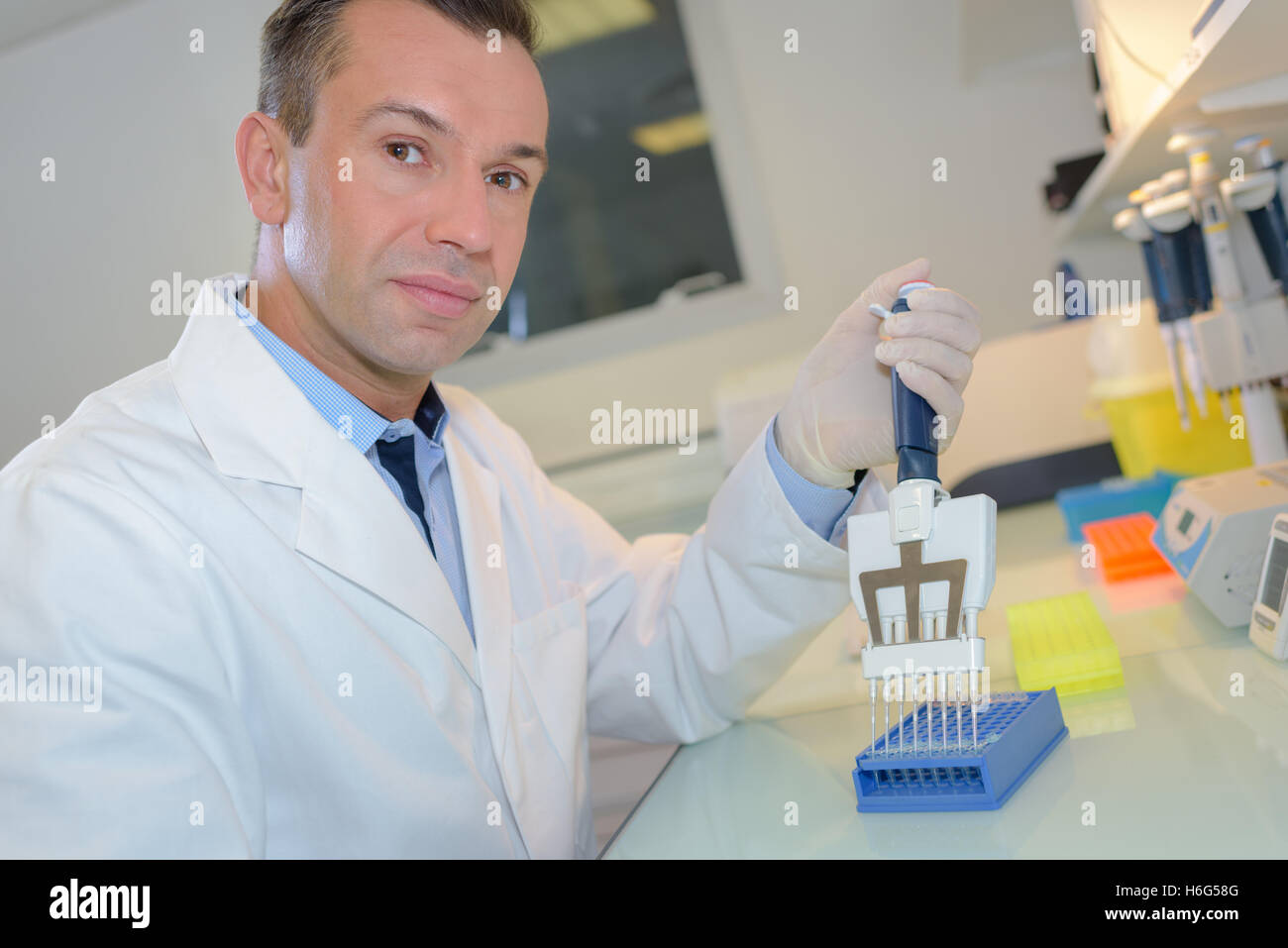 medical scientist in the laboratory Stock Photo - Alamy