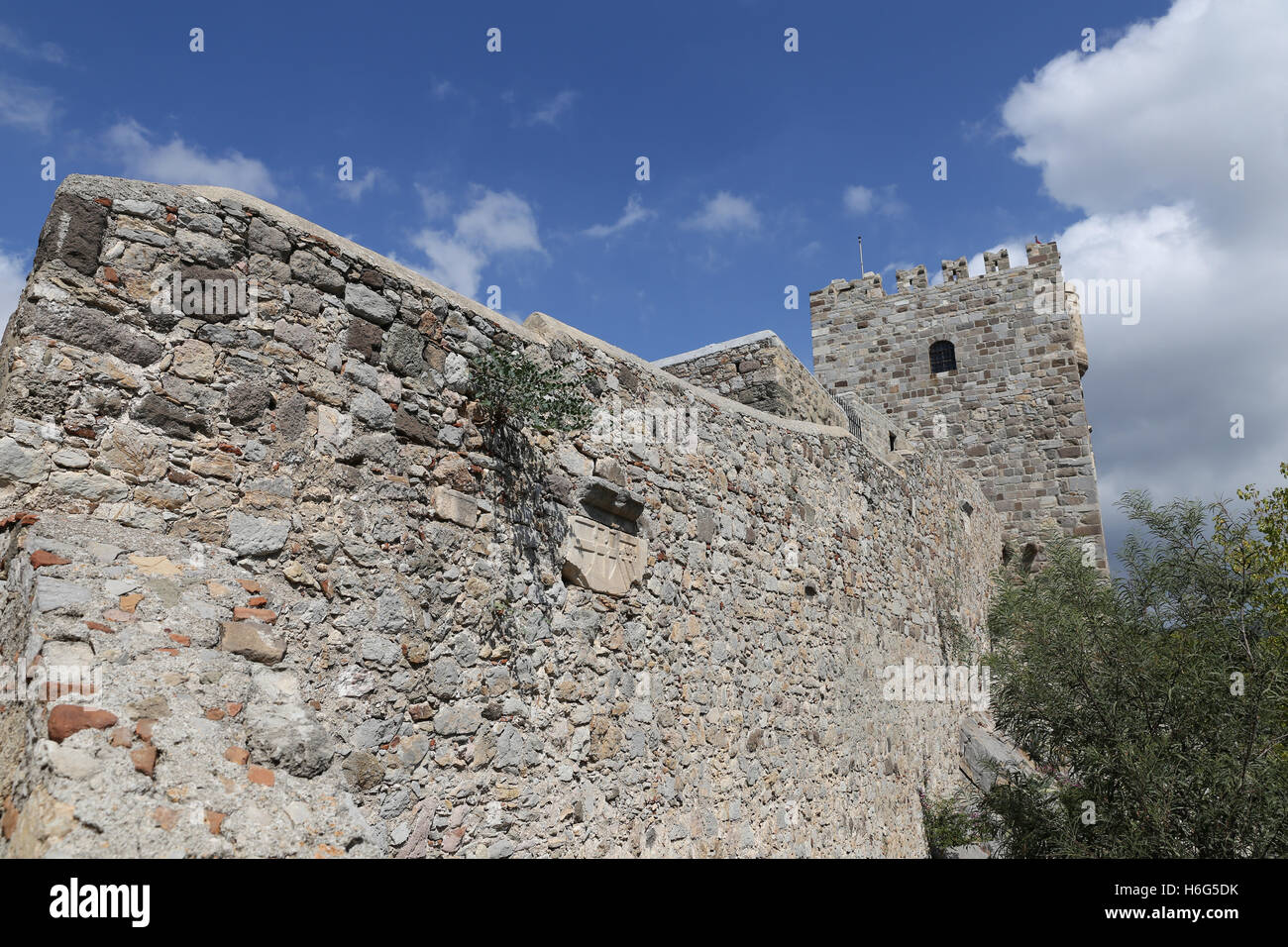 Bodrum Castle in Aegean Coast of Turkey Stock Photo - Alamy