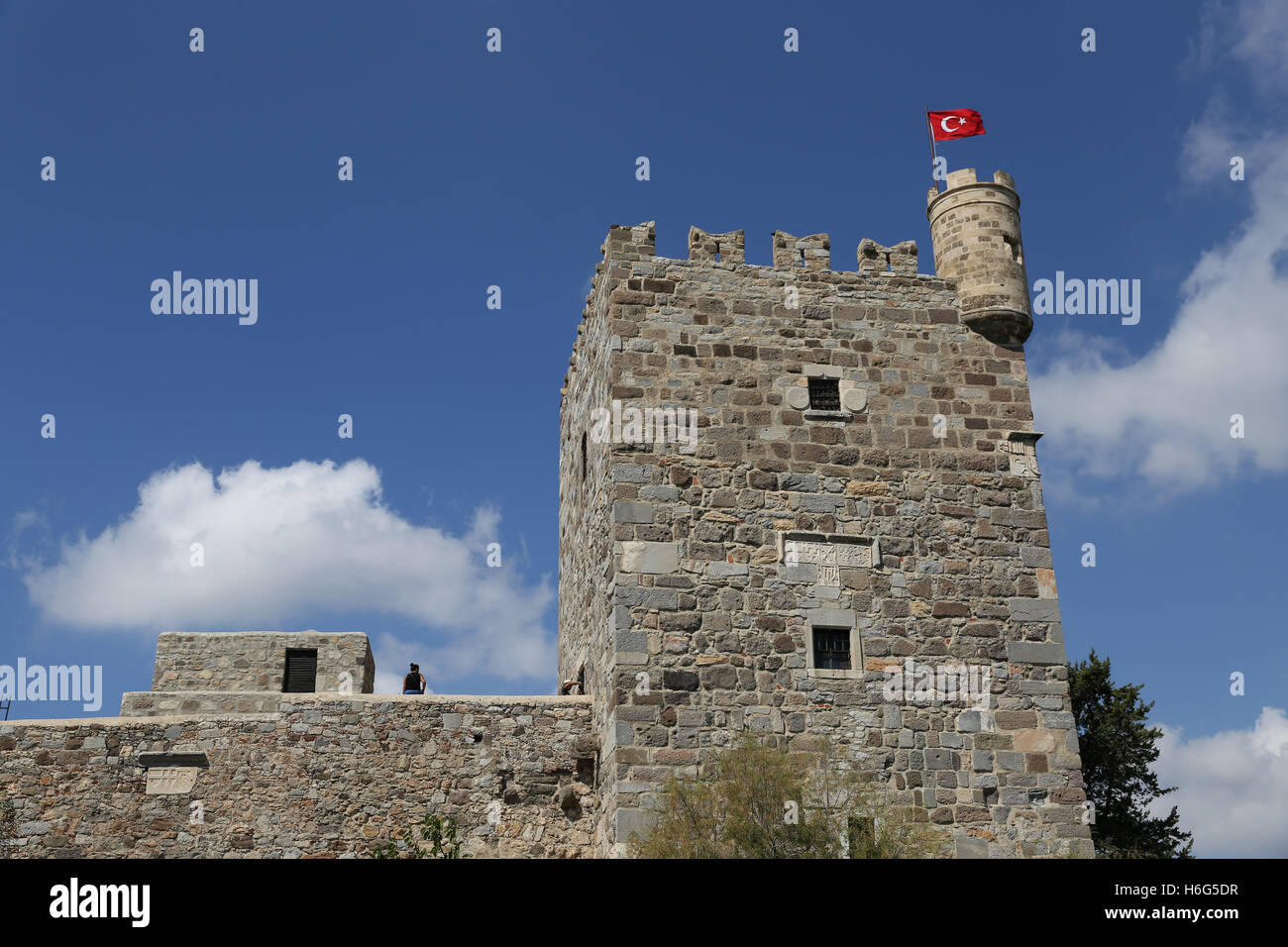 Bodrum Castle in Aegean Coast of Turkey Stock Photo - Alamy