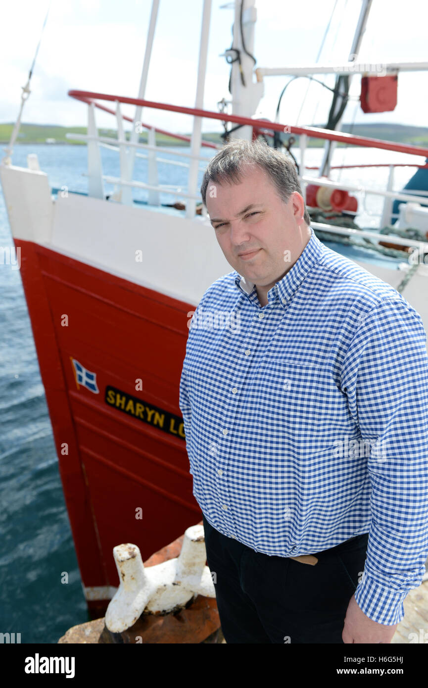 Brian Isbister Chief Executive Shetland Fish Producers Stock Photo - Alamy