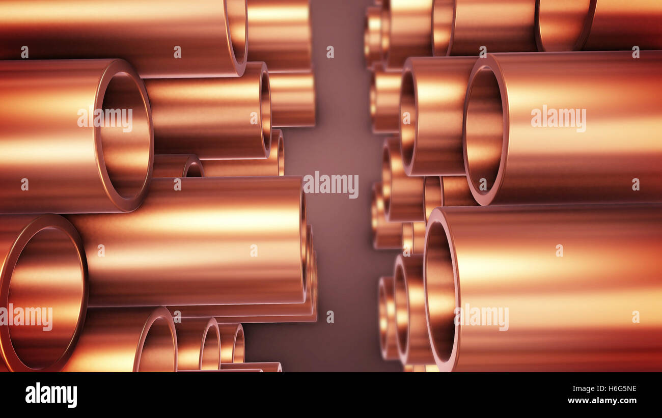 Copper pipe stacked hi-res stock photography and images - Alamy