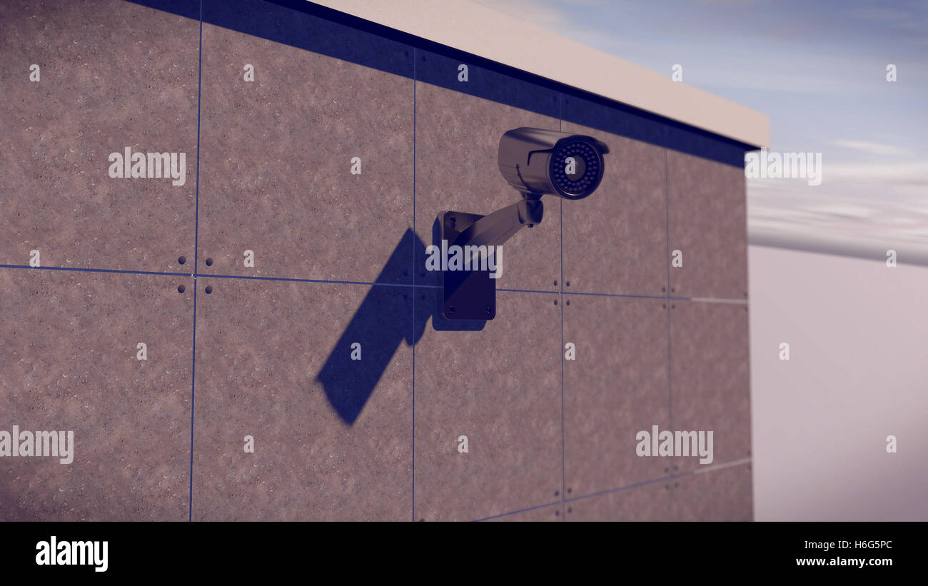 Cctv camera on side building hi-res stock photography and images - Alamy