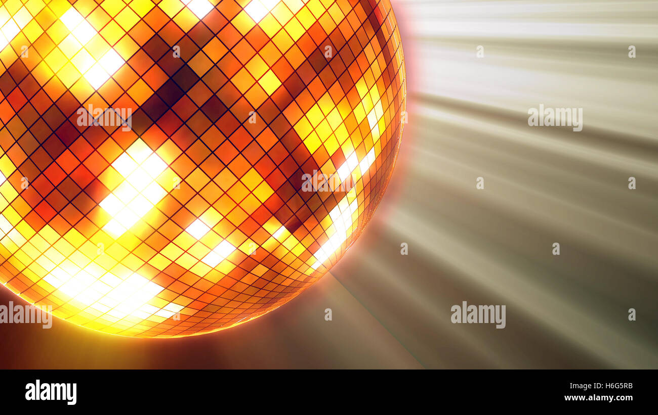 3d rendering of party lights disco ball Stock Photo - Alamy