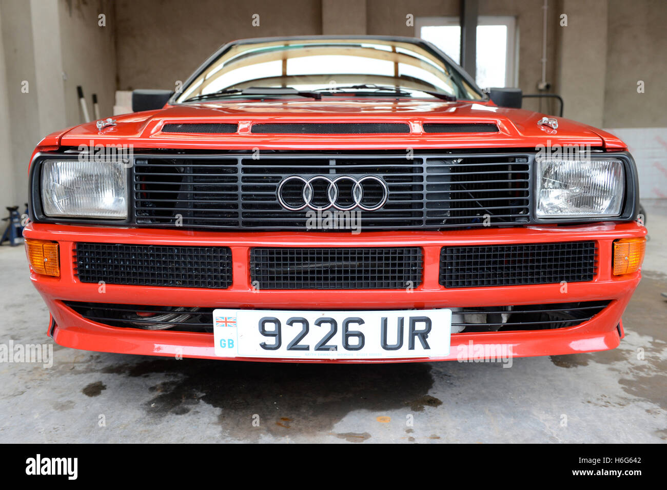 Classic Audi Quattro rally car 2 door version Stock Photo - Alamy