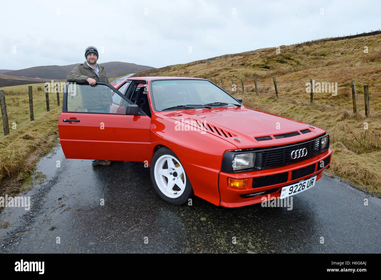 Classic Audi Quattro rally car 2 door version Stock Photo - Alamy