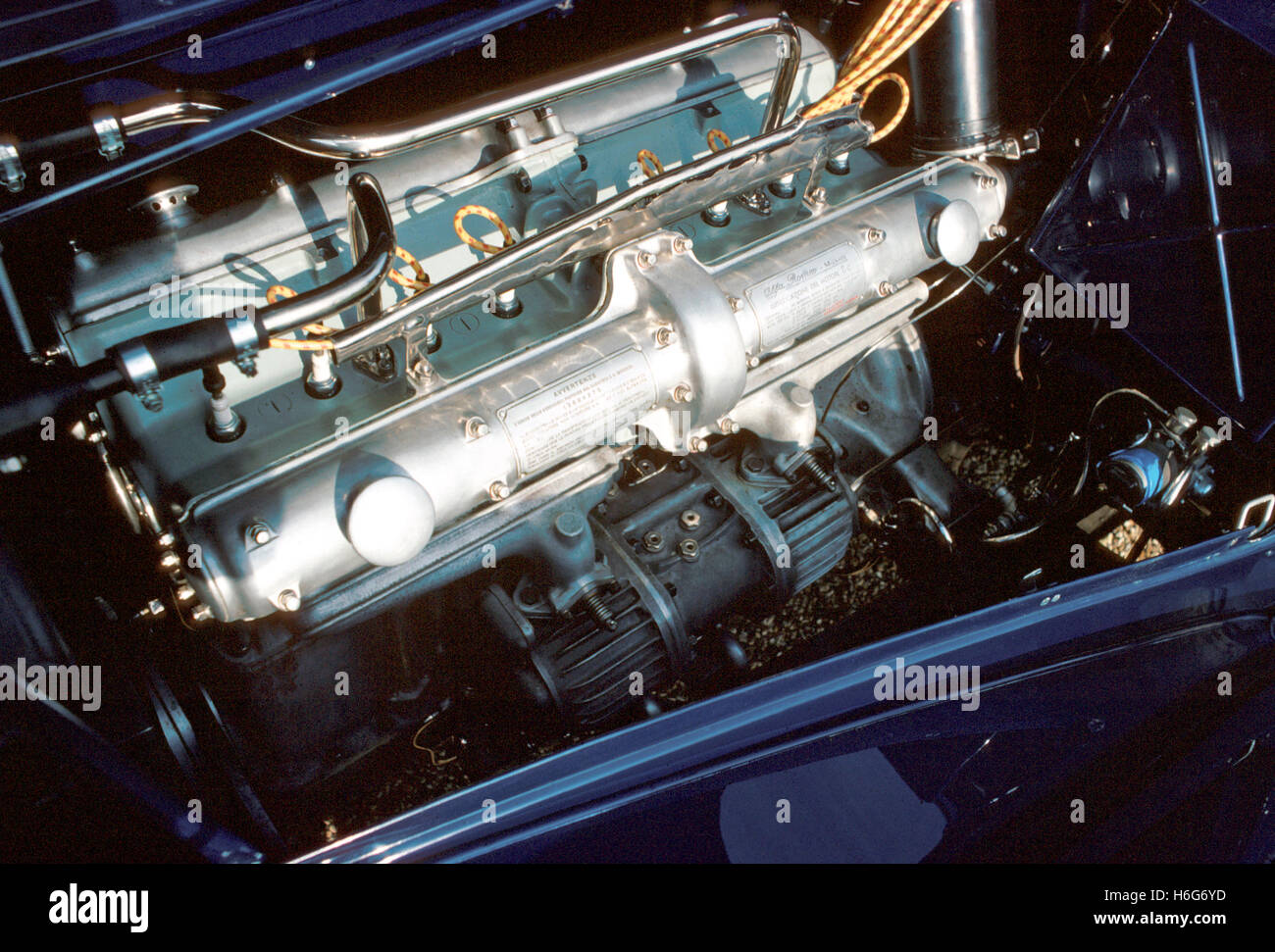 Alfa 8C 2.9 Engine Stock Photo - Alamy