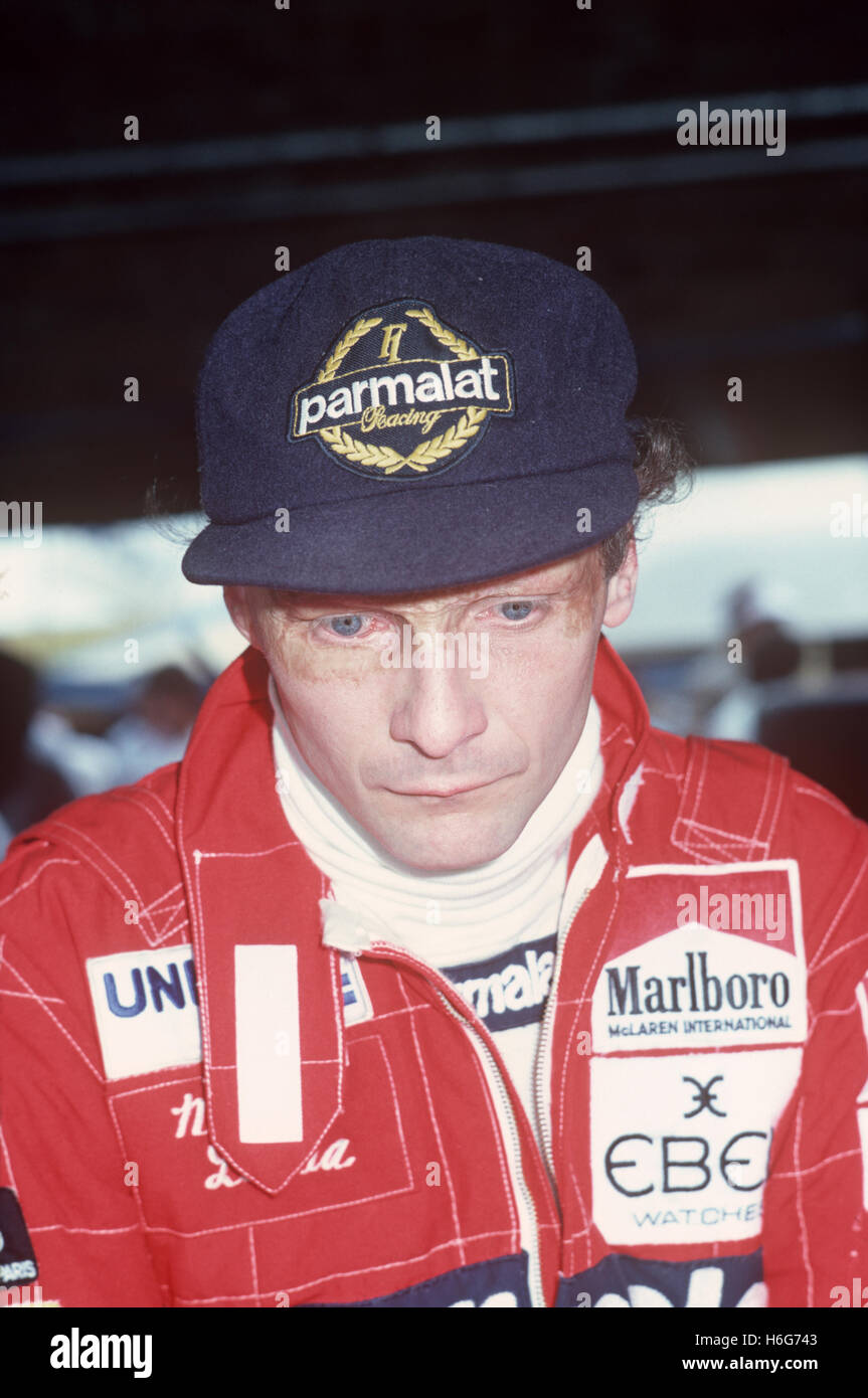 Niki Lauda 1980s Stock Photo - Alamy