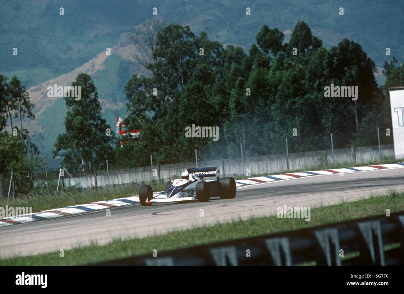 Riccardo Patrese Brabham BMW - Brazilian GP 1982 Stock Photo - Alamy