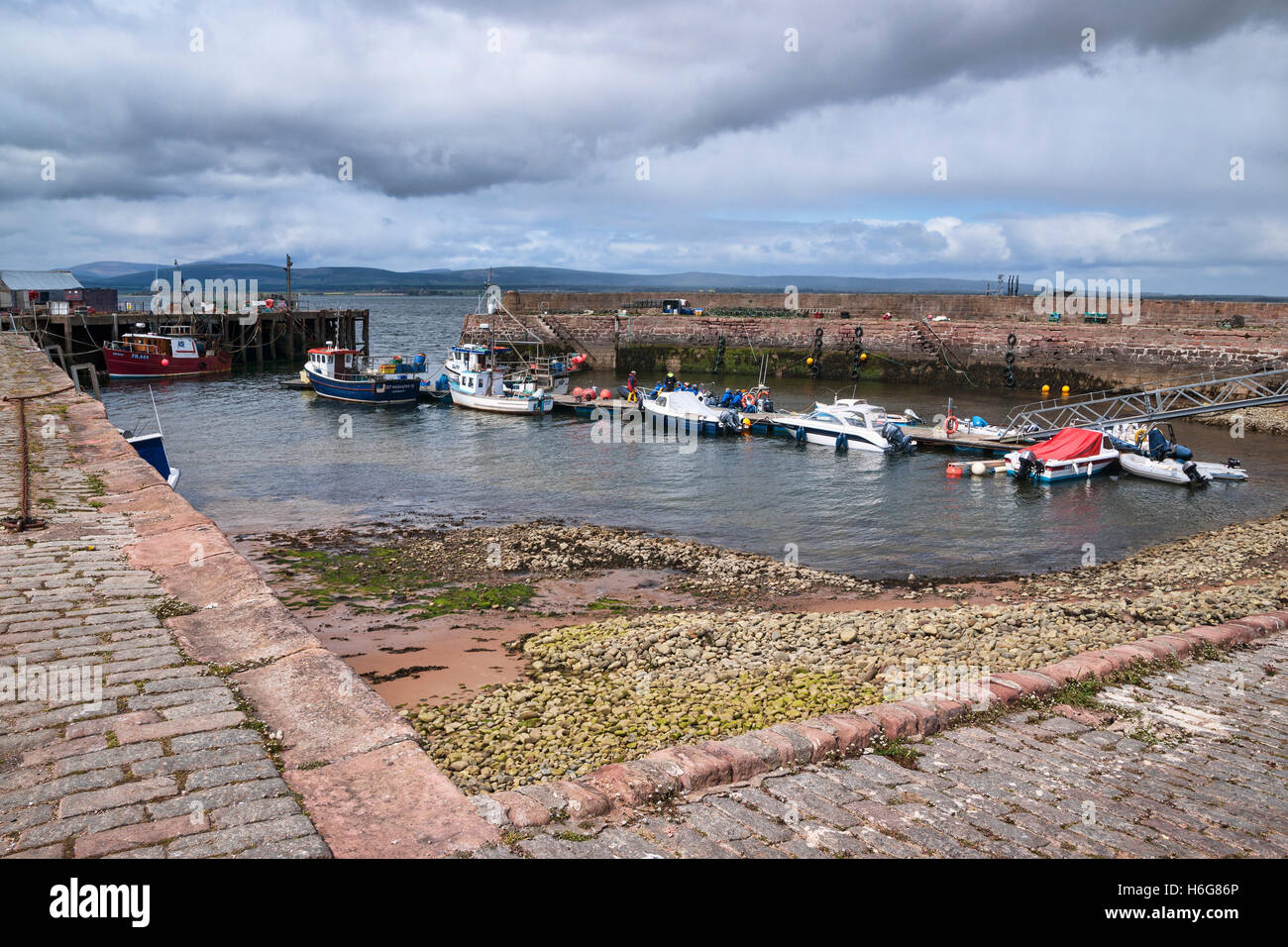 Cromarty harbour, Black Isle, Highland, Scotland Stock Photo - Alamy