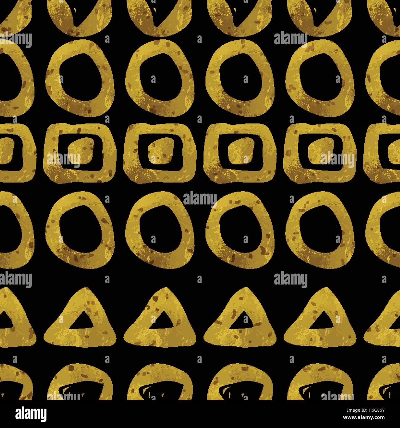 Geometric black and gold seamless pattern Stock Vector Image & Art - Alamy