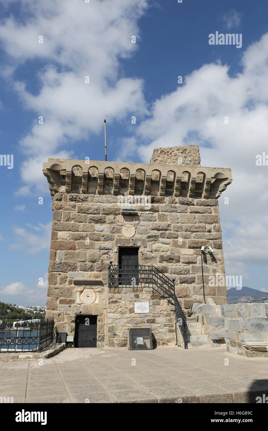 Bodrum Castle in Aegean Coast of Turkey Stock Photo - Alamy