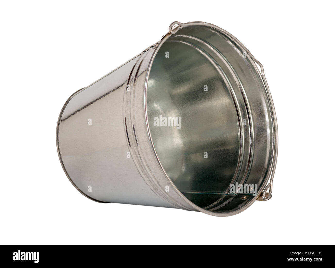 Zinc pail Isolated on white background Stock Photo - Alamy