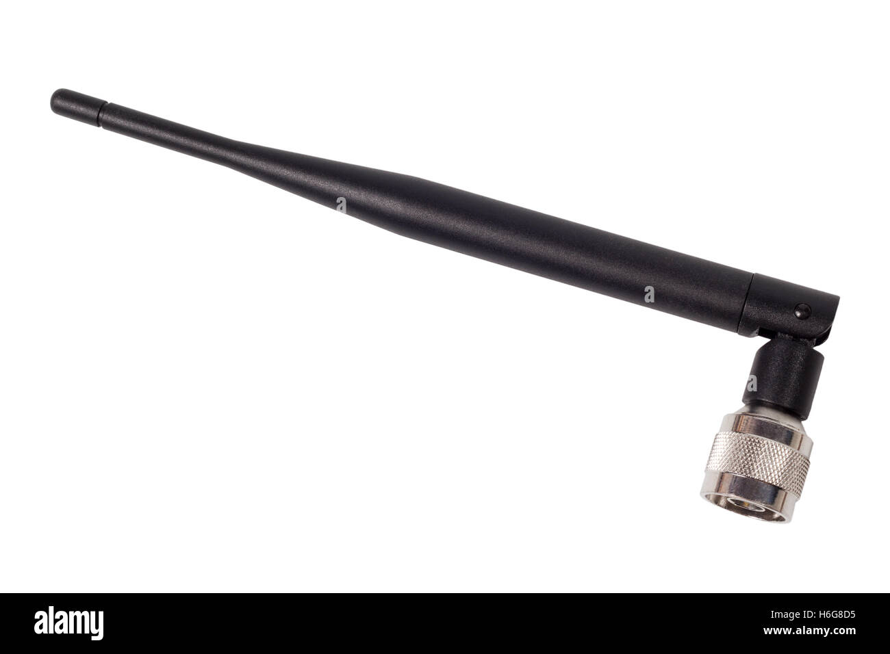 Removable standard gsm antenna isolated on a white background Stock ...