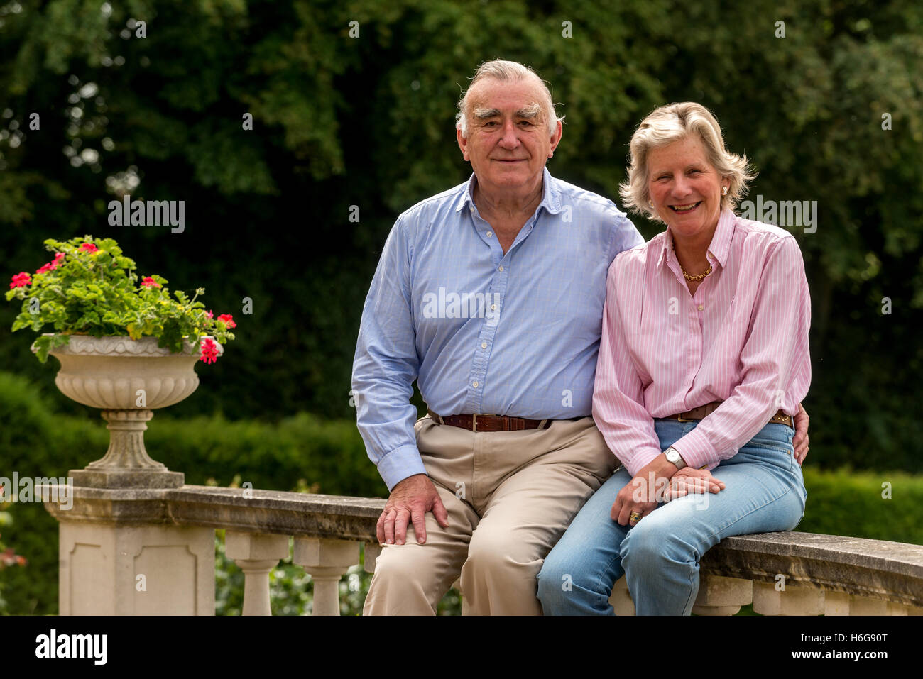The Right Honourable Michael Mates, with his wife Christine, at home in ...