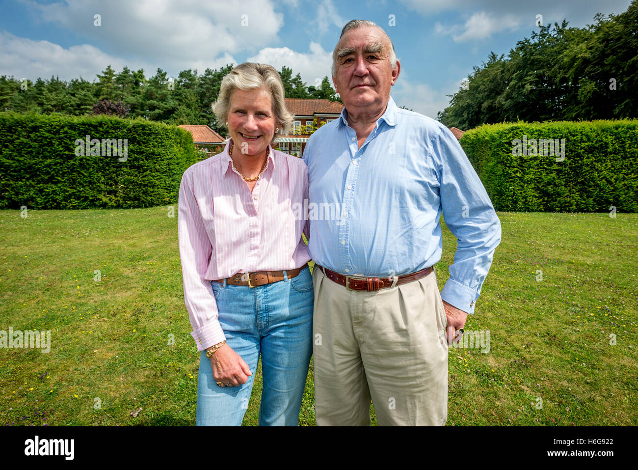The Right Honourable Michael Mates, with his wife Christine, at home in ...