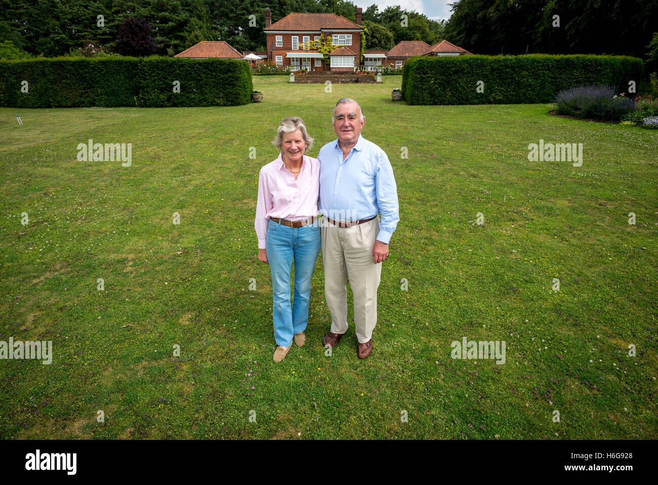 The Right Honourable Michael Mates, with his wife Christine, at home in ...