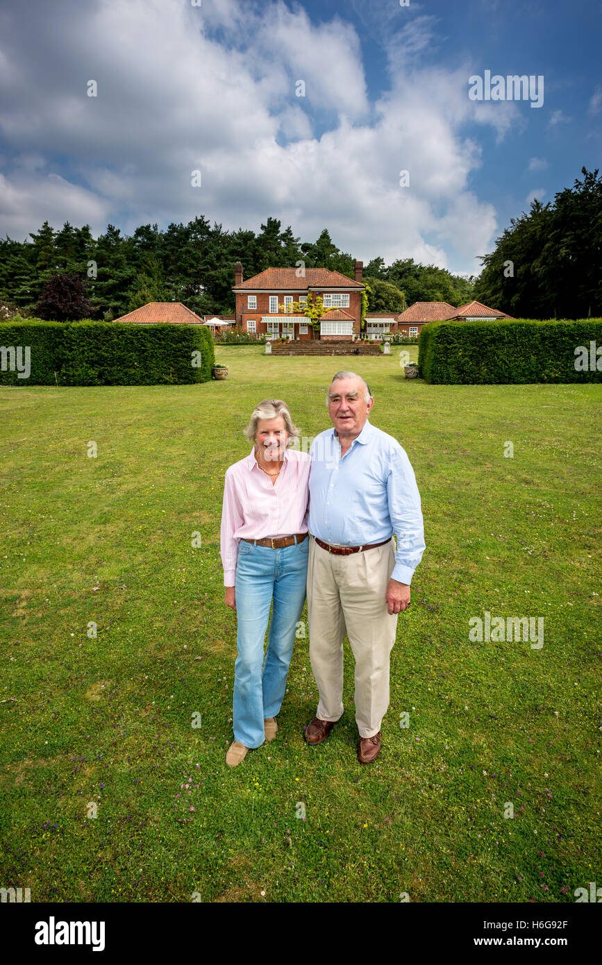 The Right Honourable Michael Mates, with his wife Christine, at home in ...