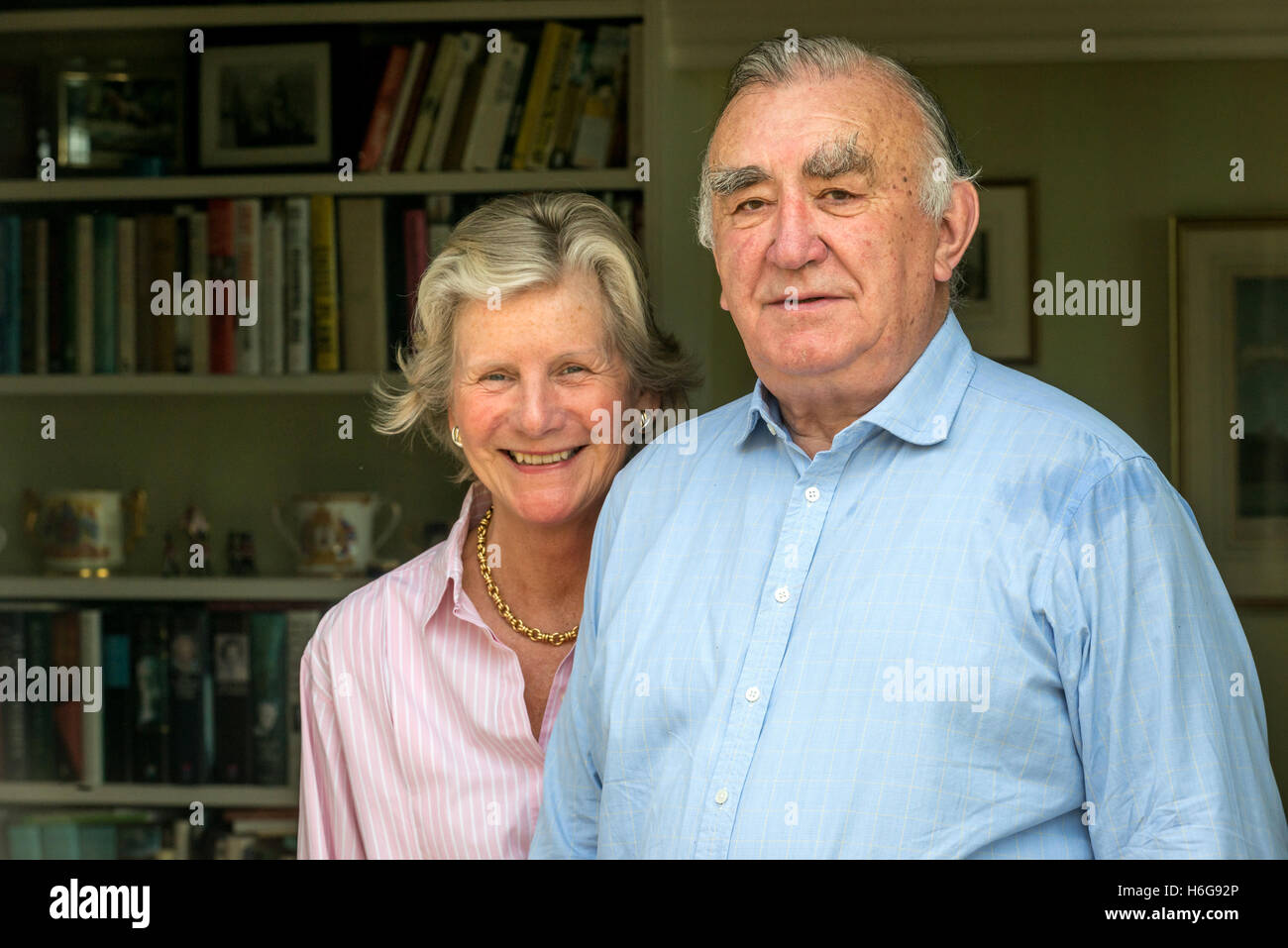 The Right Honourable Michael Mates, with his wife Christine, at home in ...