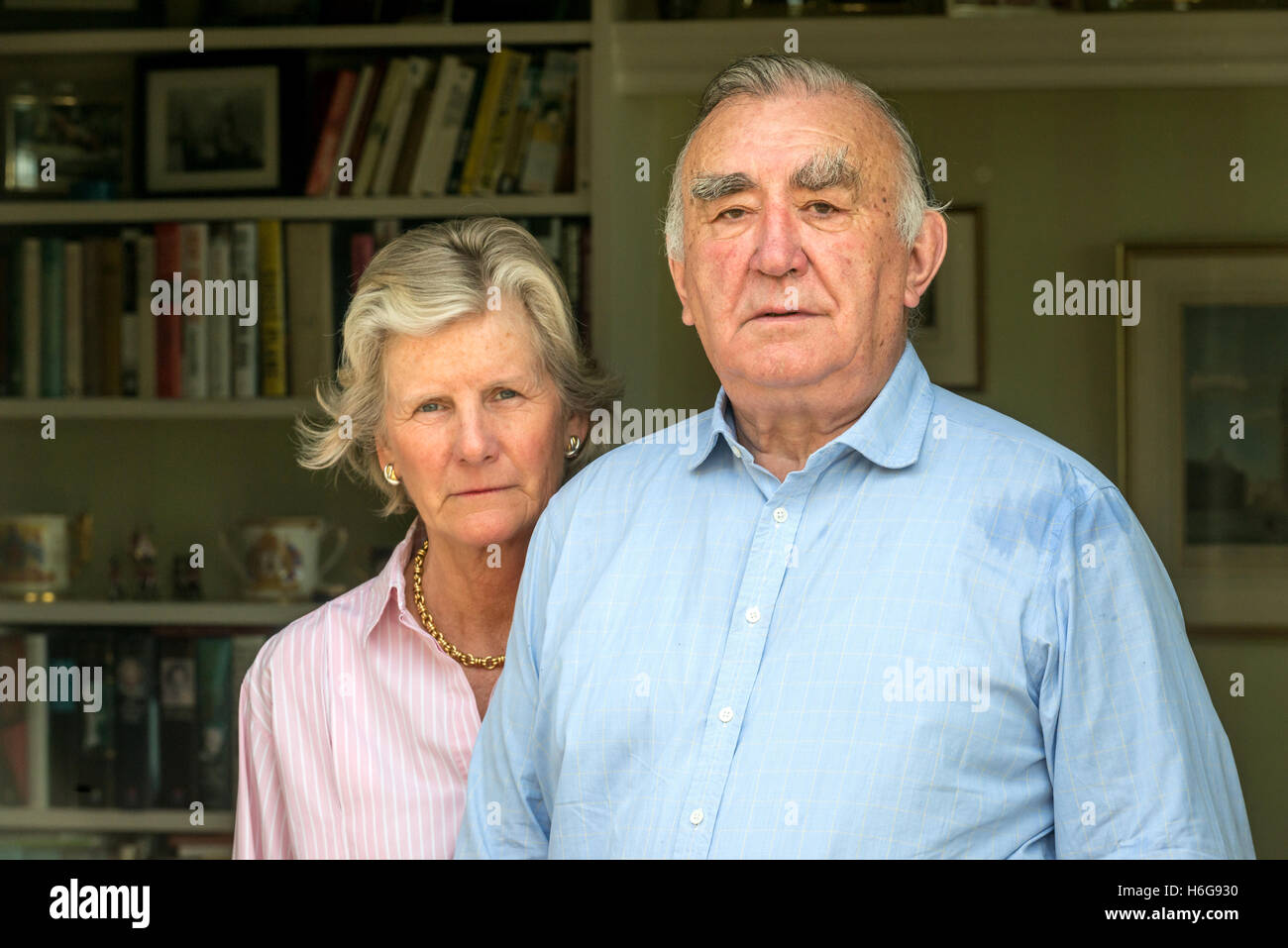 The Right Honourable Michael Mates, with his wife Christine, at home in ...