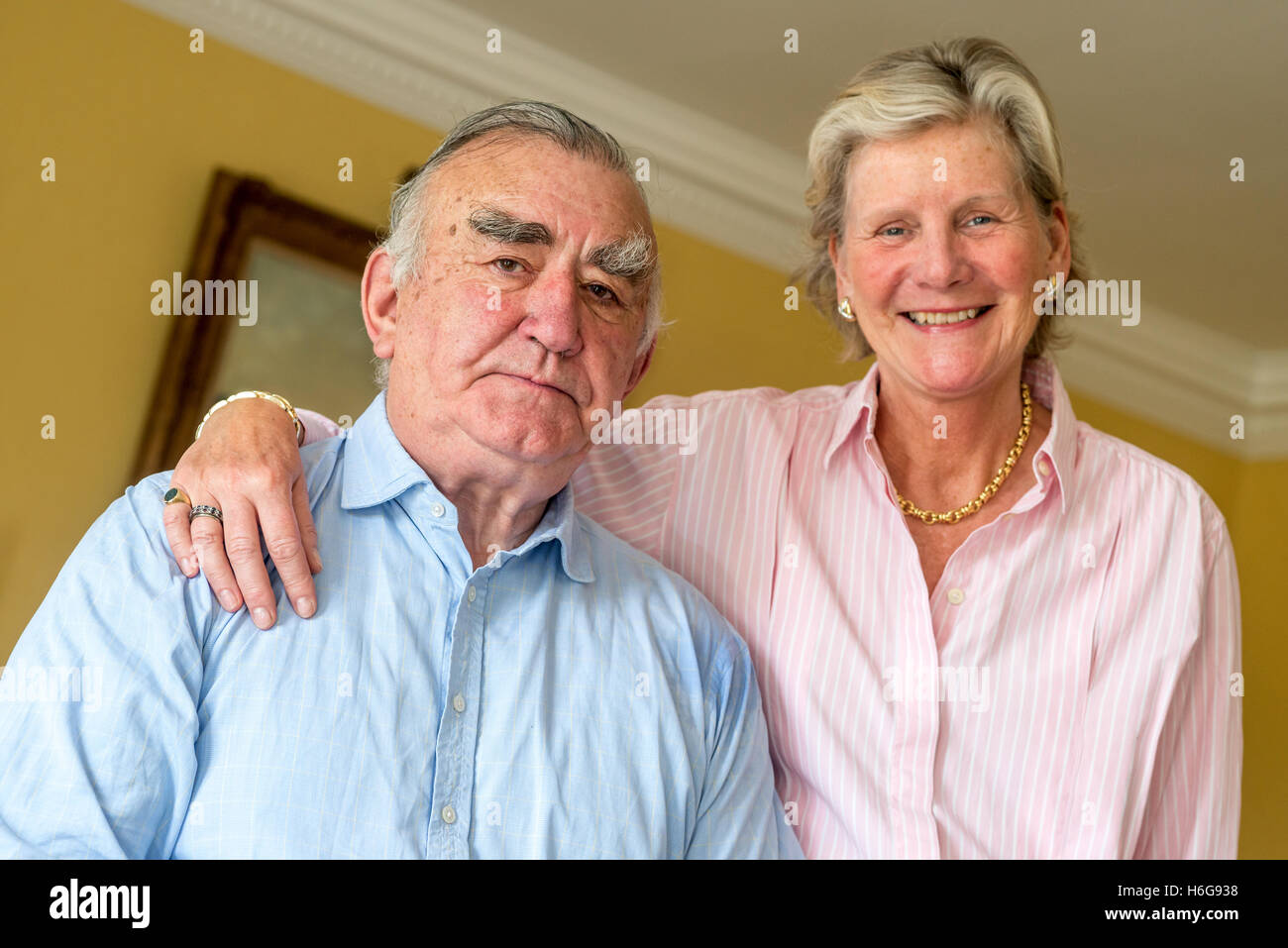 The Right Honourable Michael Mates, with his wife Christine, at home in ...
