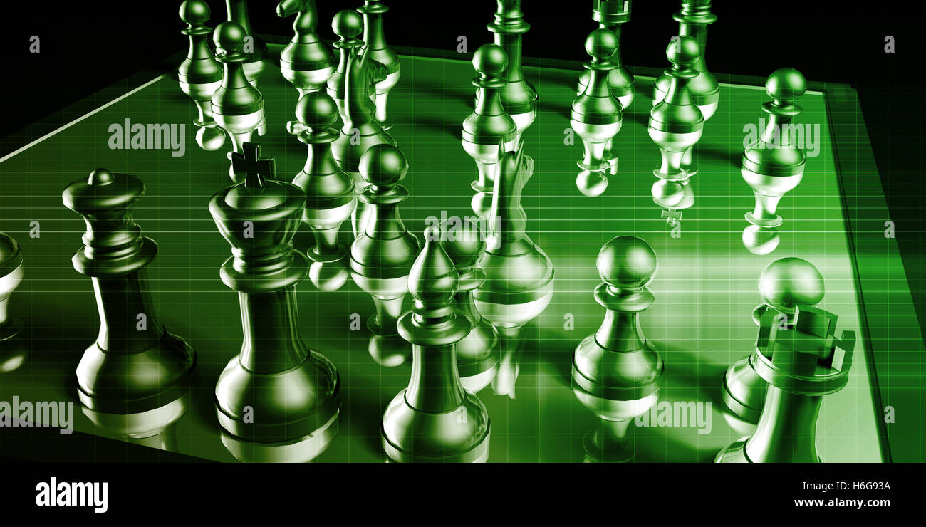 Strategic Marketing Concept with Chess Pieces on a Chessboard Stock ...