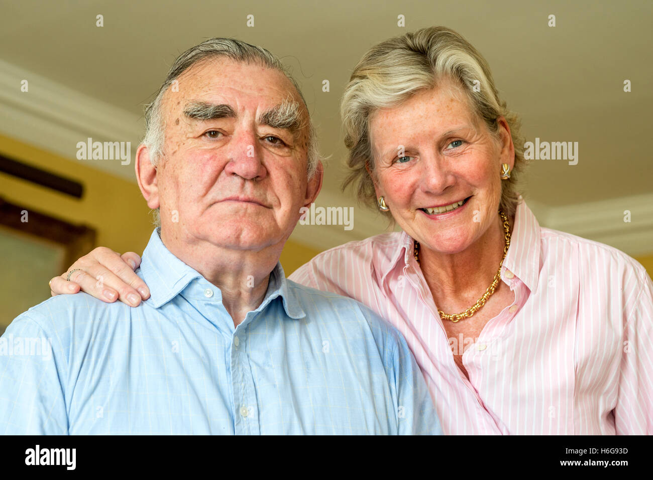 The Right Honourable Michael Mates, with his wife Christine, at home in ...