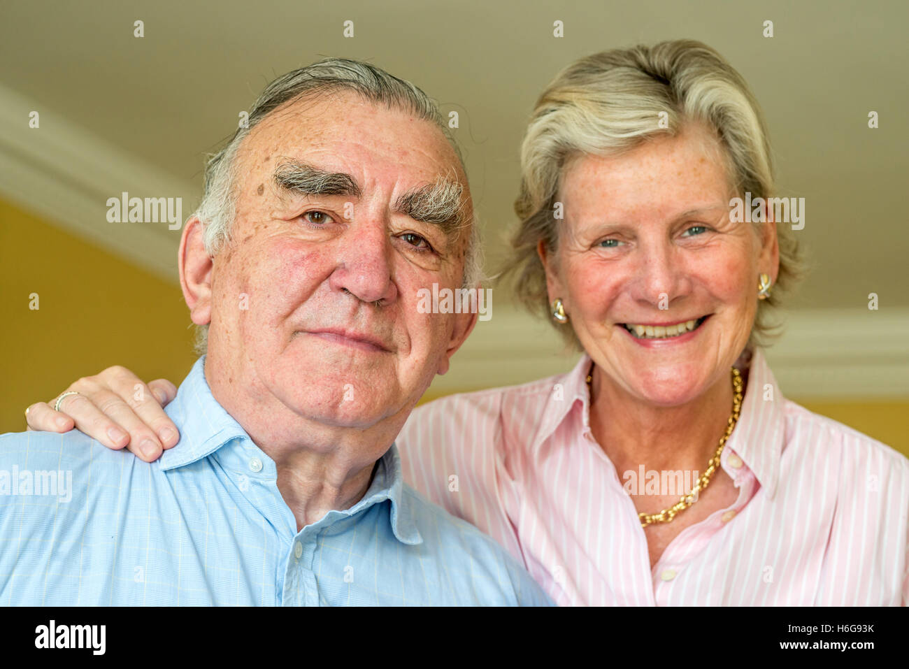 The Right Honourable Michael Mates, with his wife Christine, at home in ...