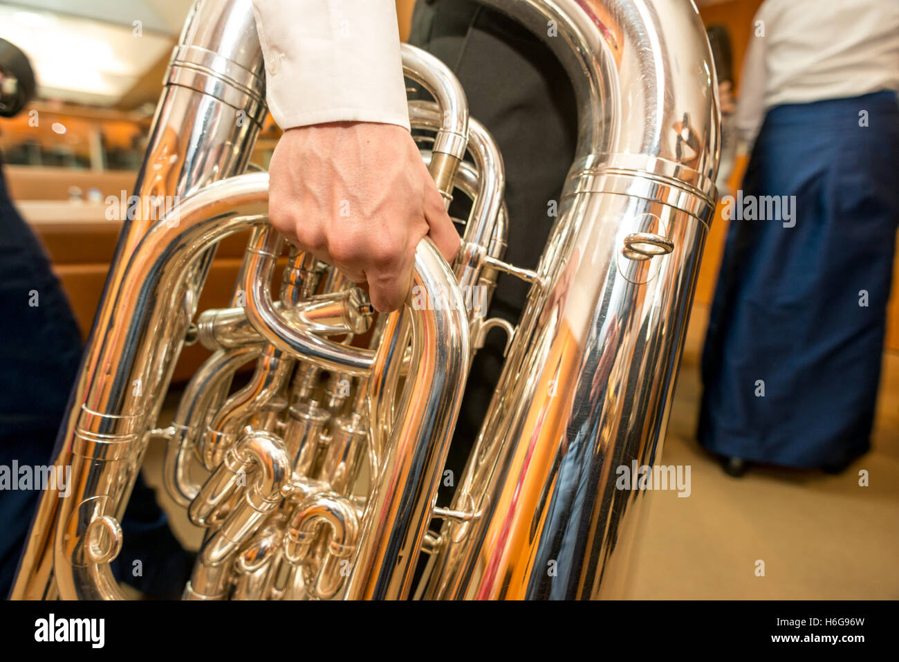 Close-up details of musical instruments being played Stock Photo - Alamy
