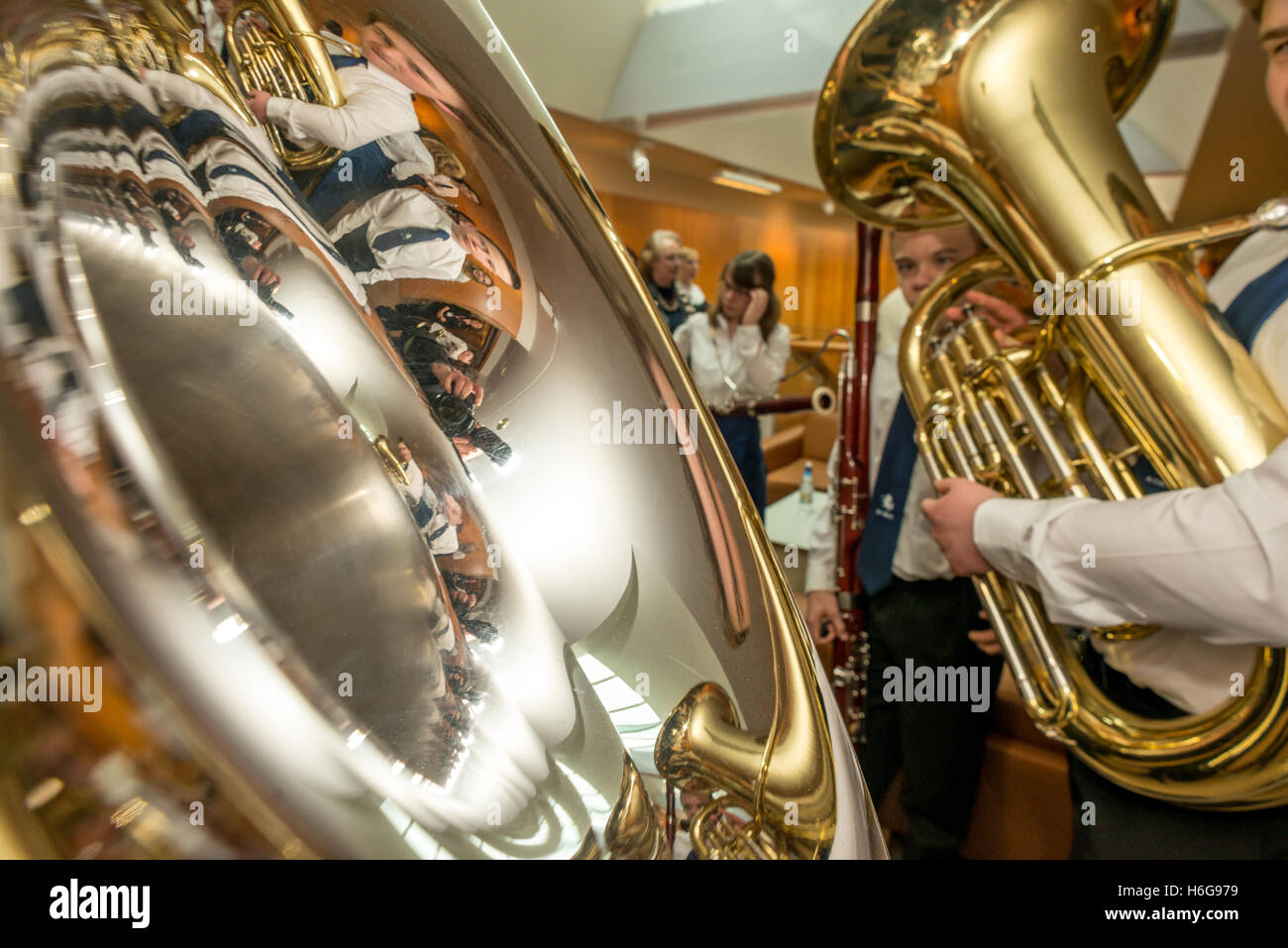 Close-up details of musical instruments being played Stock Photo - Alamy