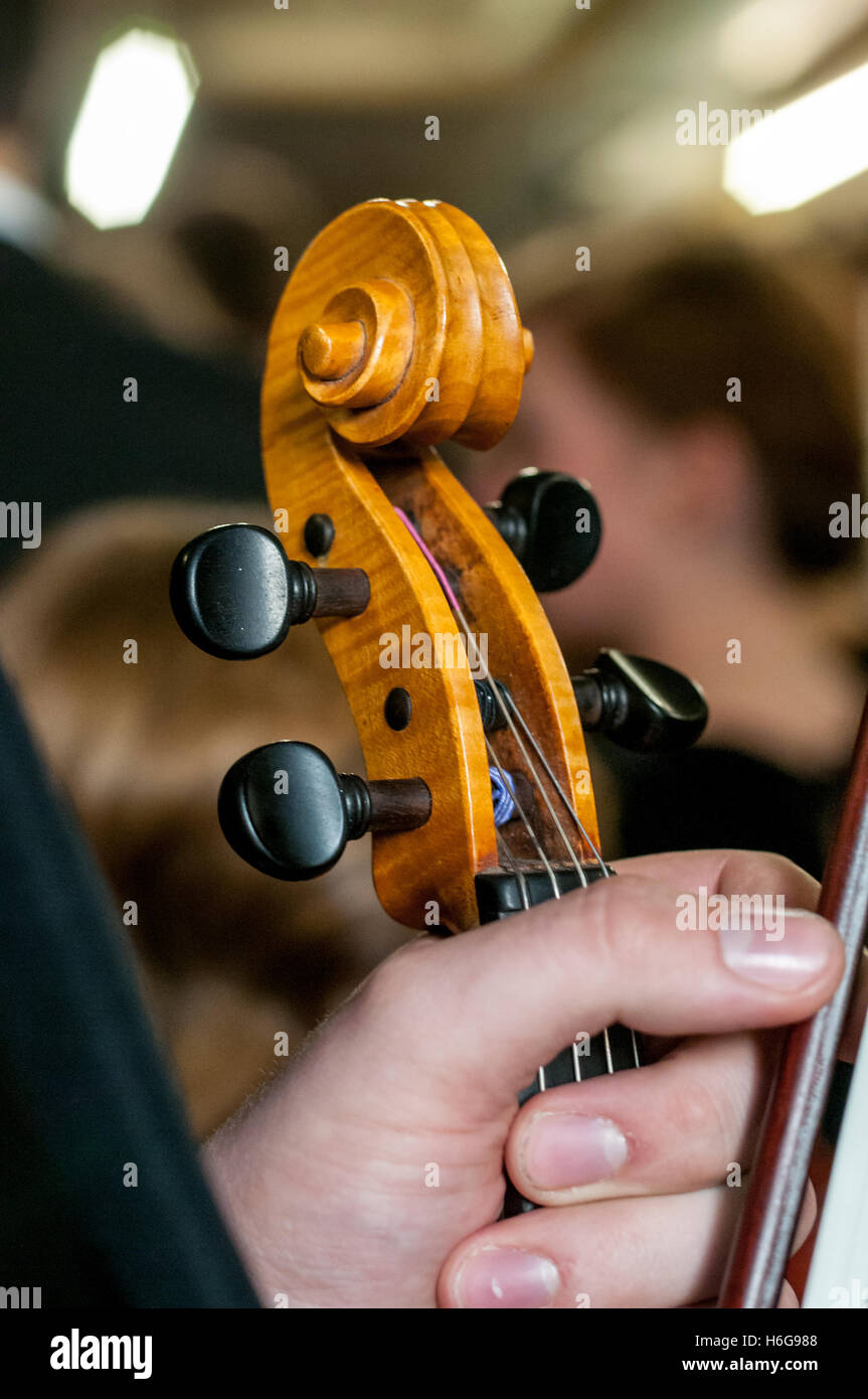 Close-up details of musical instruments being played Stock Photo - Alamy