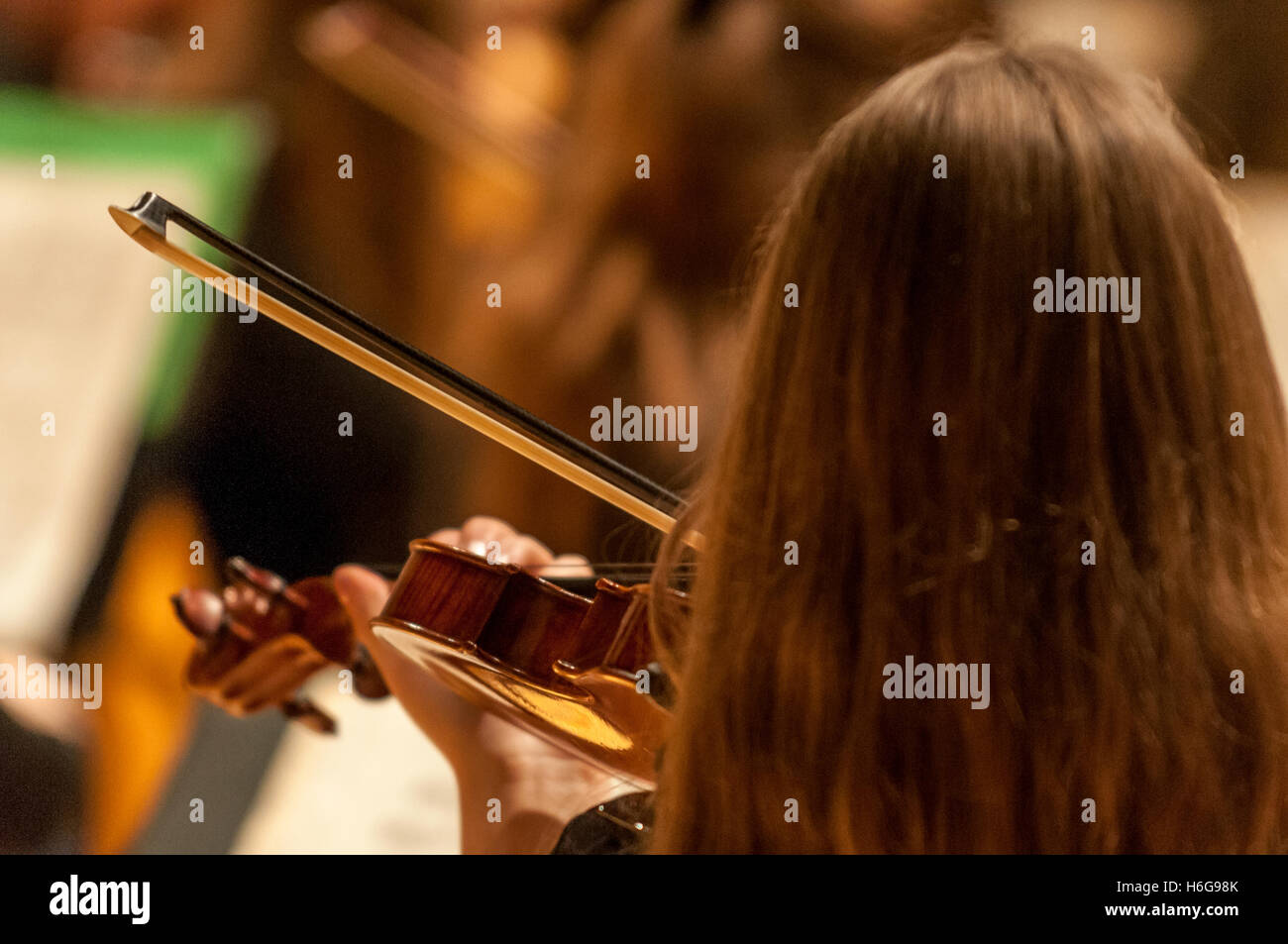 Close-up details of musical instruments being played Stock Photo - Alamy
