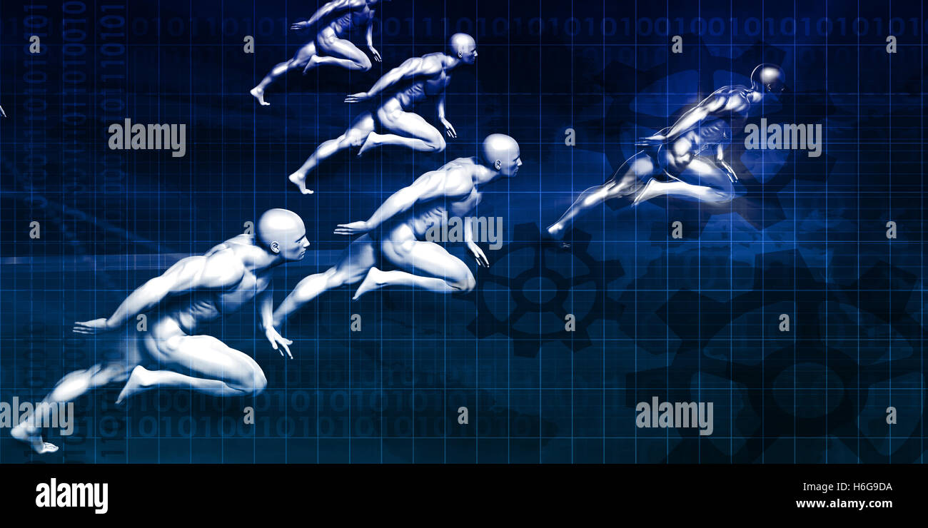 System Development and Business Process Cycle Art Stock Photo - Alamy