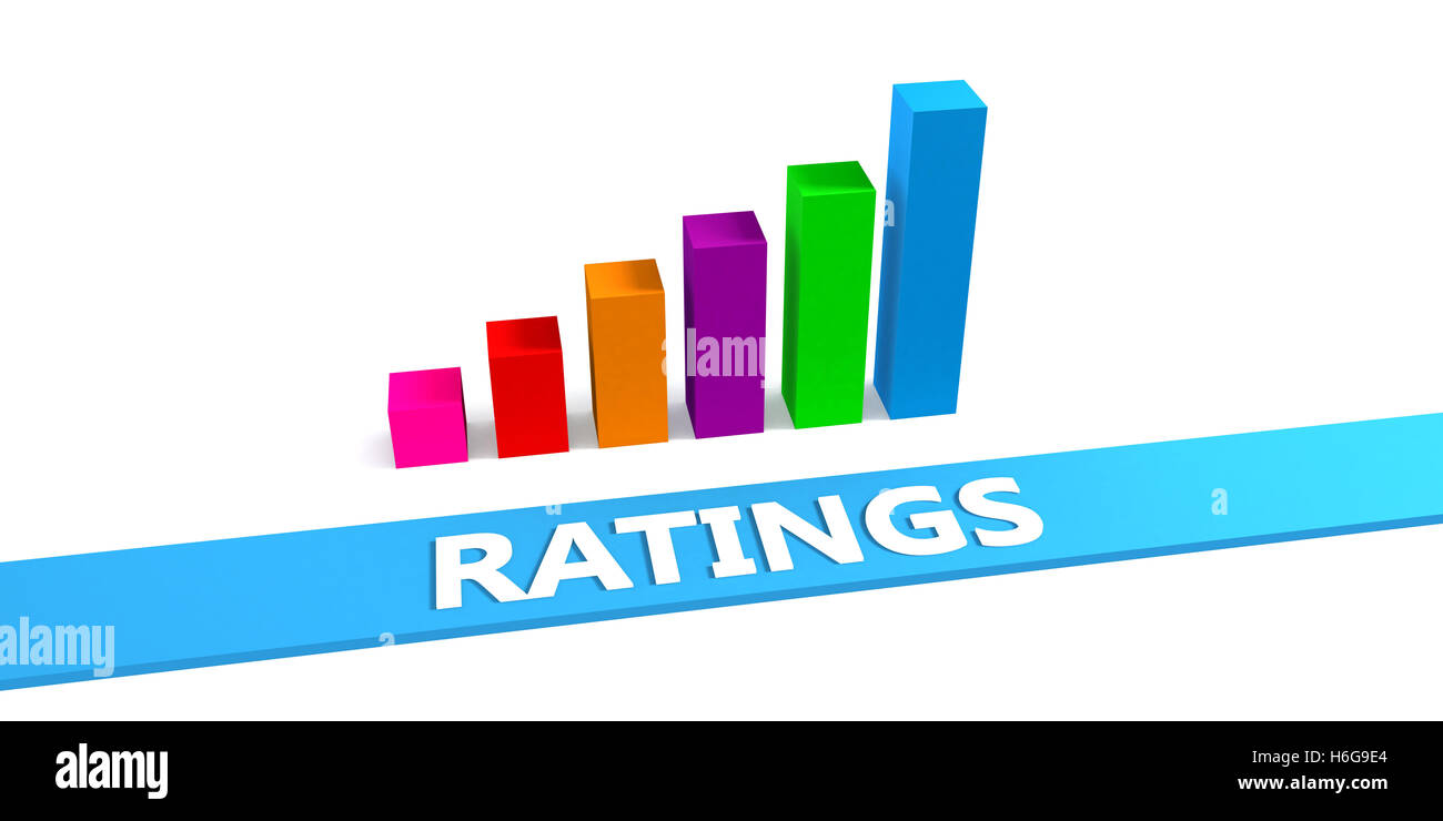 Great Ratings Concept with Good Chart Showing Progress Stock Photo - Alamy