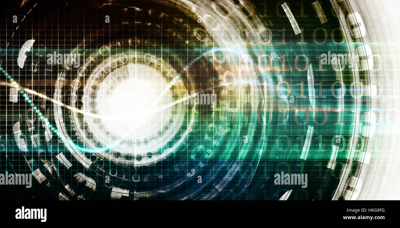 Futuristic Technology Portal with Digital Disruptive Technologies Stock ...