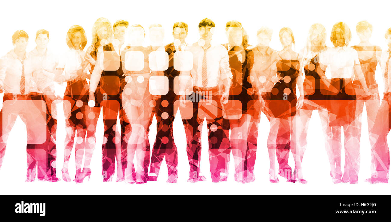 Empowered Professionals Working as a Team Concept Stock Photo - Alamy