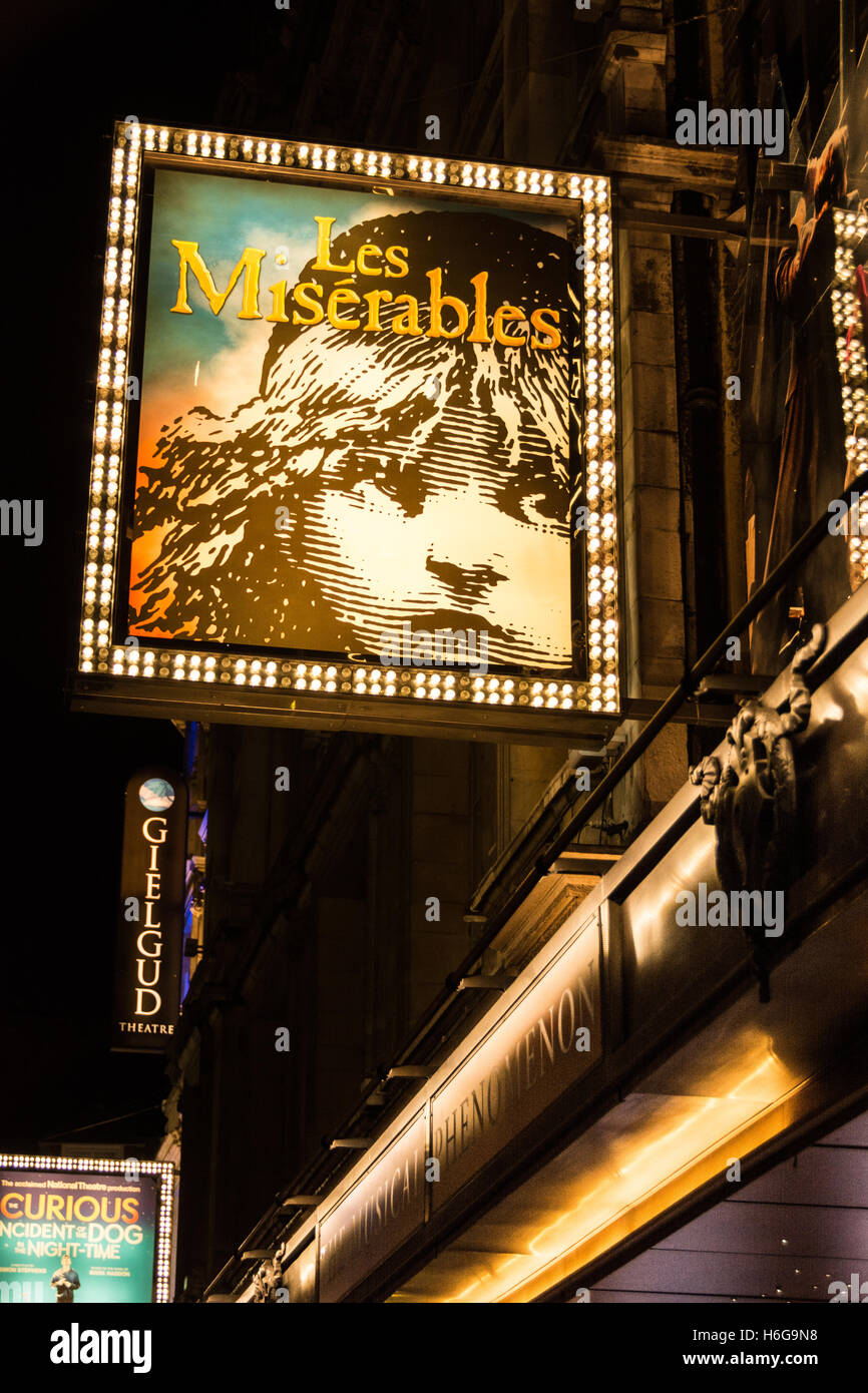 Les Miserables at the Queens Theatre on Shaftesbury Avenue, in the West ...