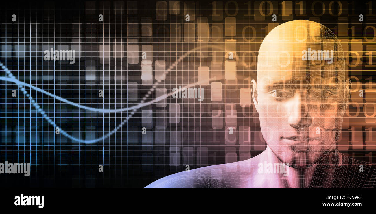 Technology Network with Futuristic Graph Chart Concept Stock Photo - Alamy