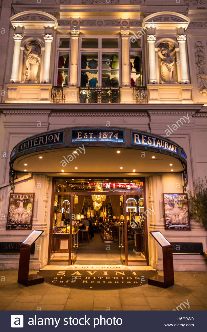 Criterion Restaurant Stock Photos & Criterion Restaurant Stock Images ...