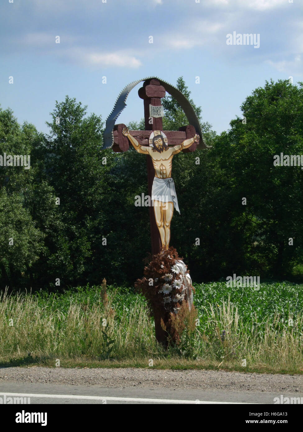 Roadside crucifix hi-res stock photography and images - Alamy