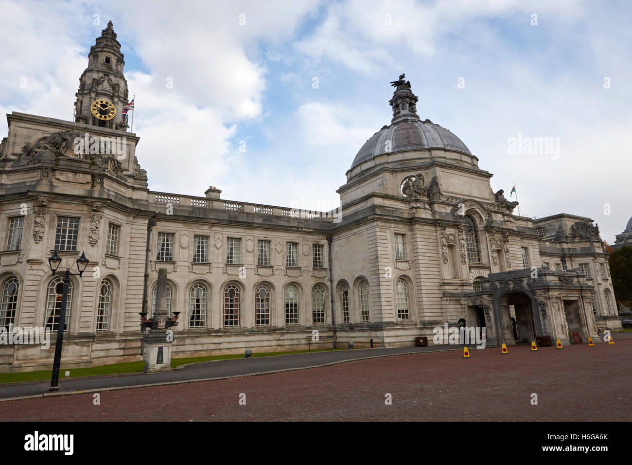 Cardiff City Hall building Wales United Kingdom Stock Photo - Alamy