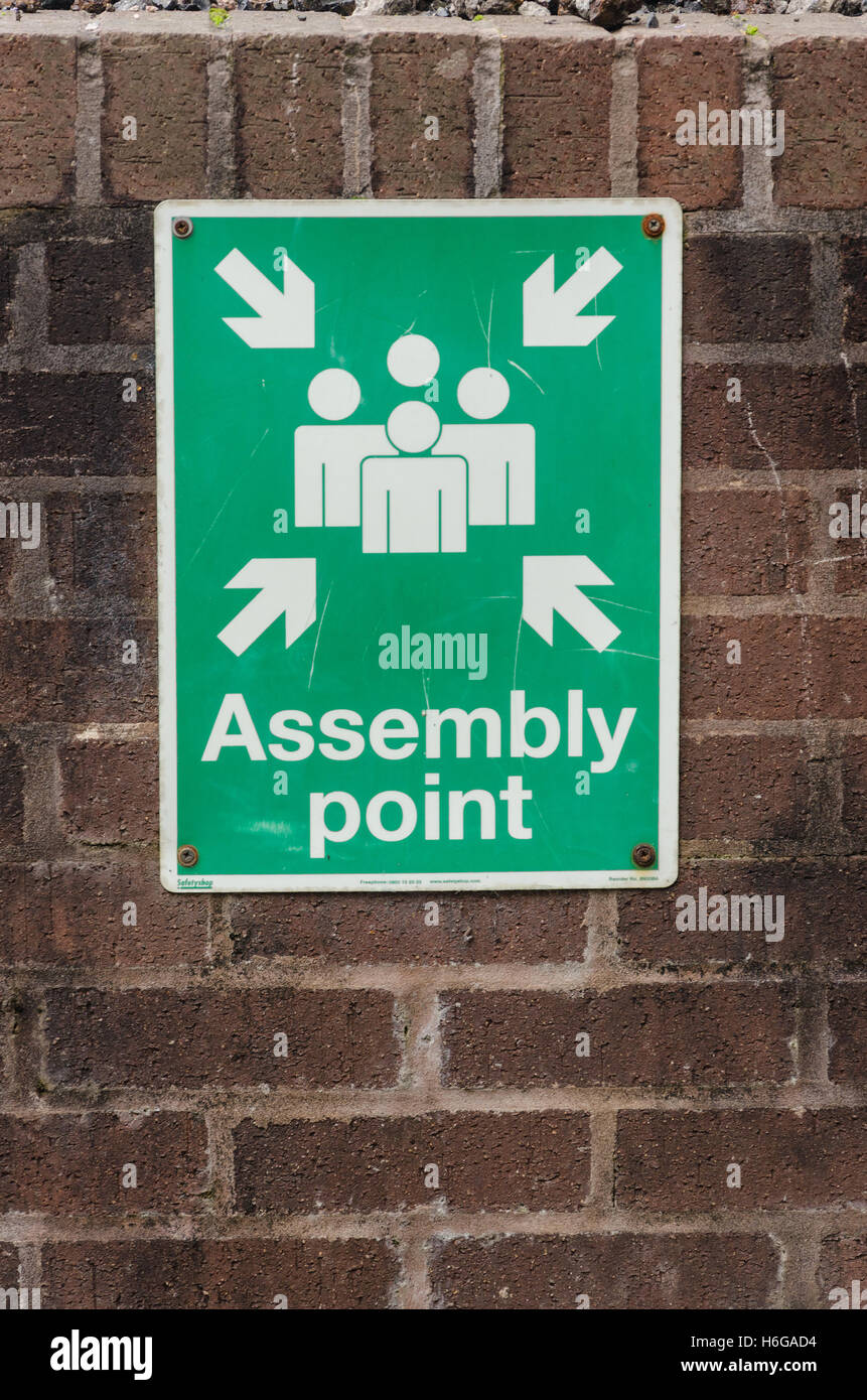 Emergency assembly point hi-res stock photography and images - Alamy