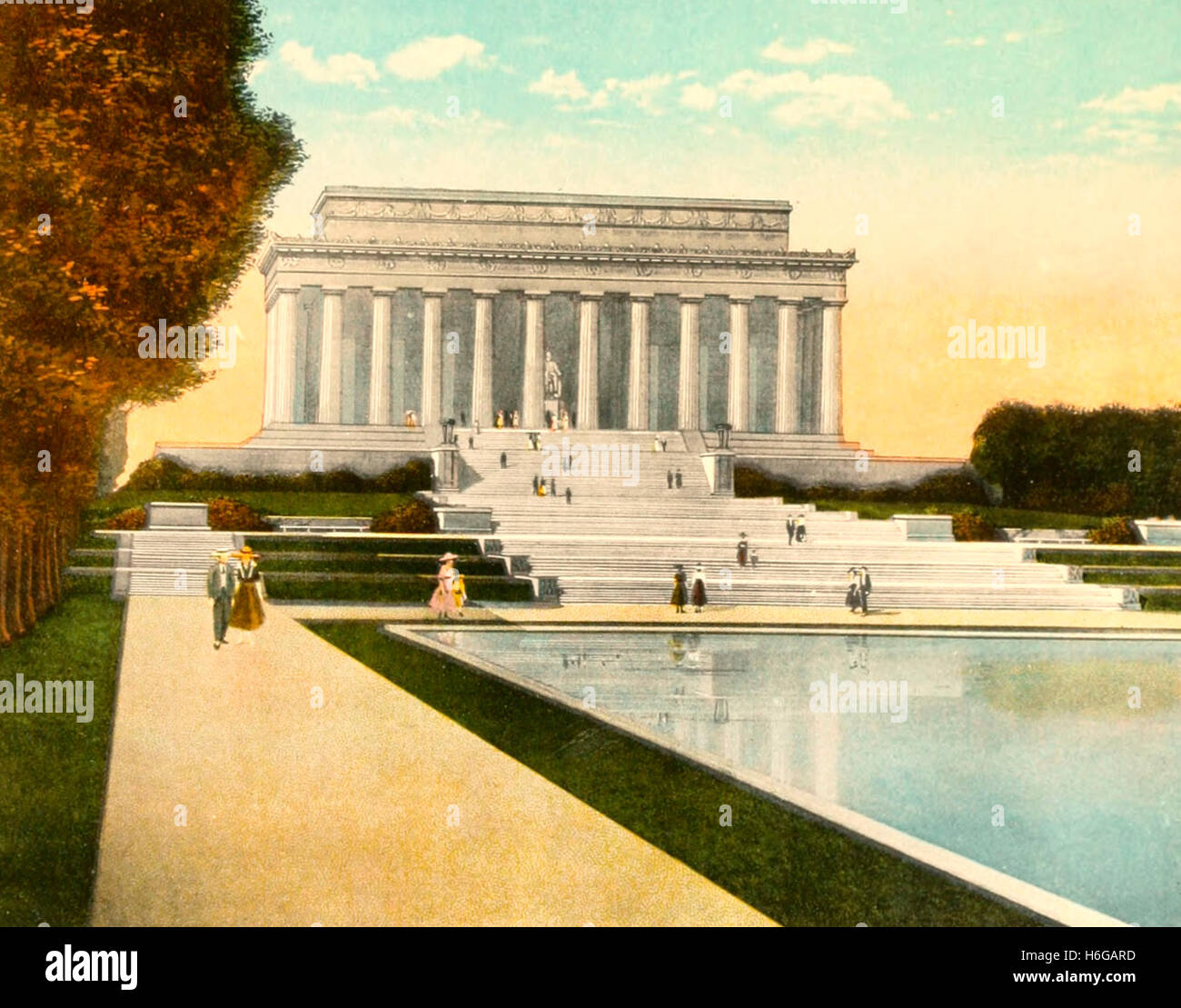 Lincoln Memorial, Washington, DC, circa 1918 Stock Photo - Alamy