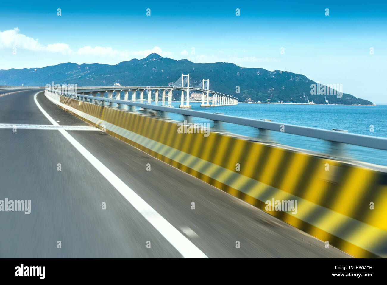 Natural scenery of Nan'ao Bridge Stock Photo - Alamy