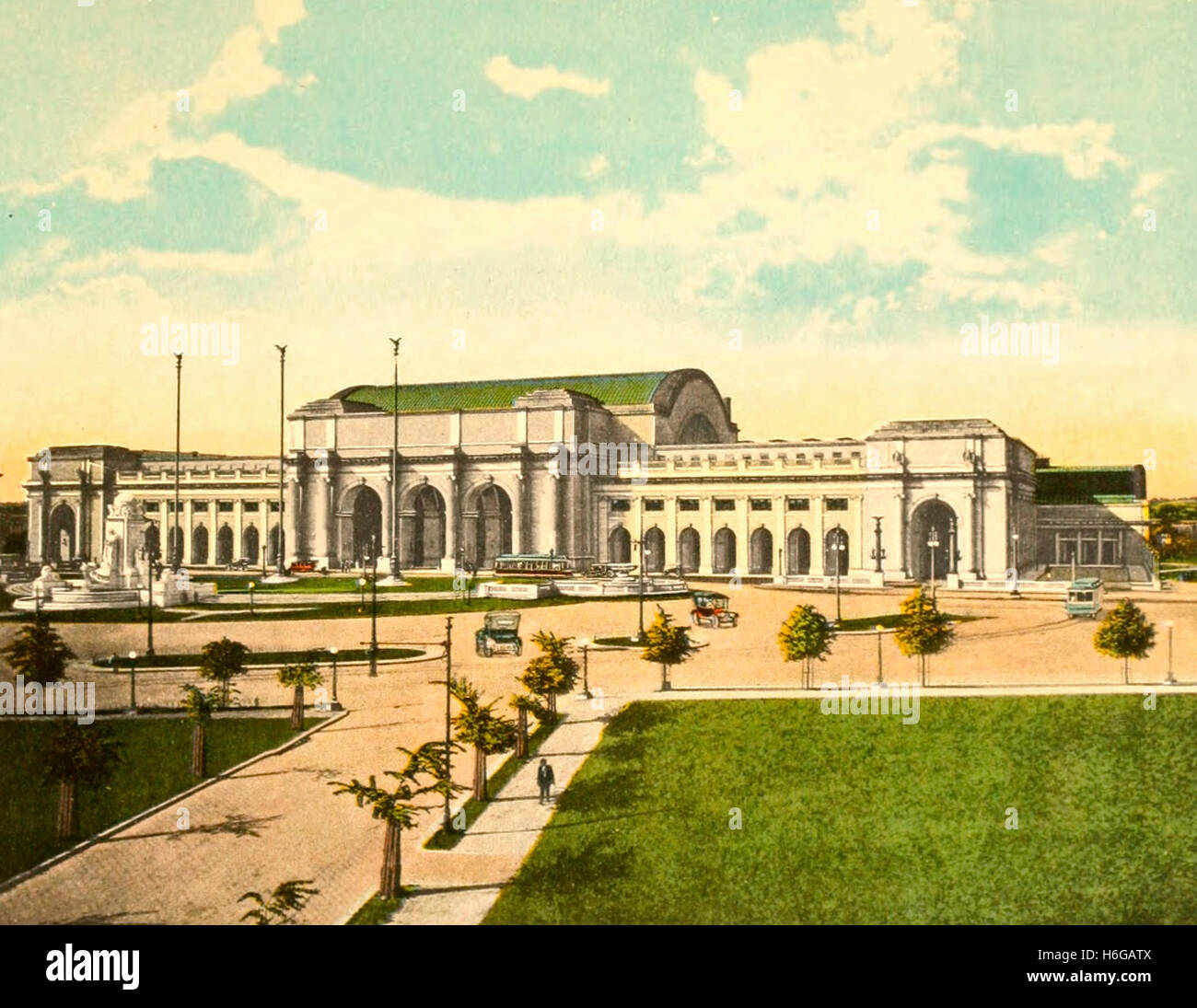 Union Station, Washington DC, circa 1918 Stock Photo - Alamy