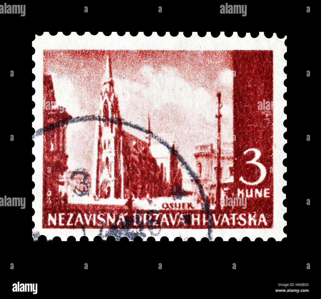 Postage stamp croatia hi-res stock photography and images - Alamy