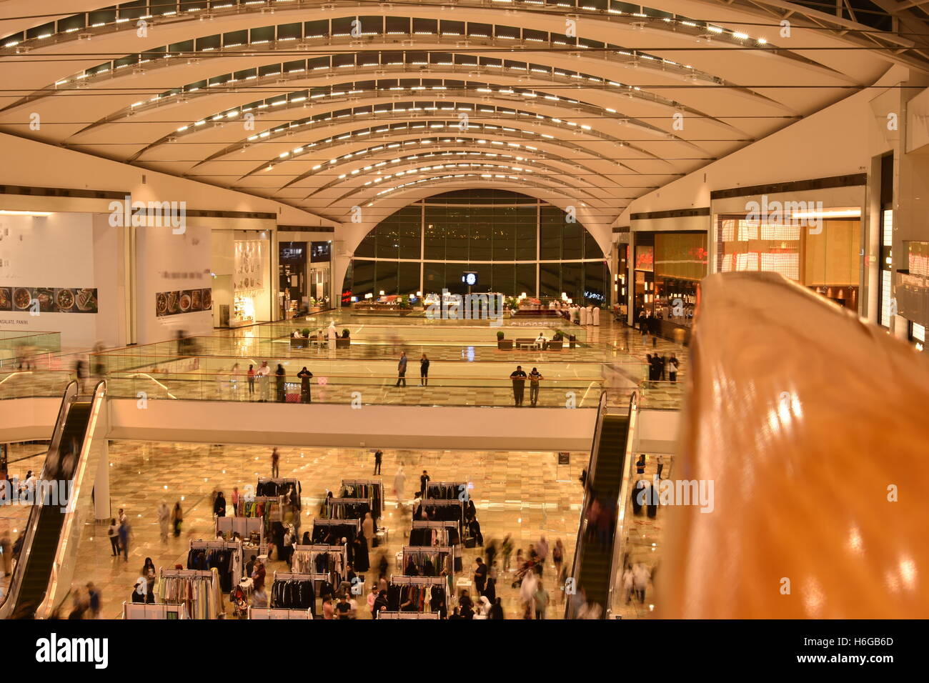 At The Shopping Mall at night, Dubai, United Arab Emirates Stock Photo ...